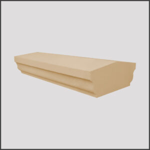 Fluted Wall Coping – 665mm X 230mm – Cast Stone Supplier