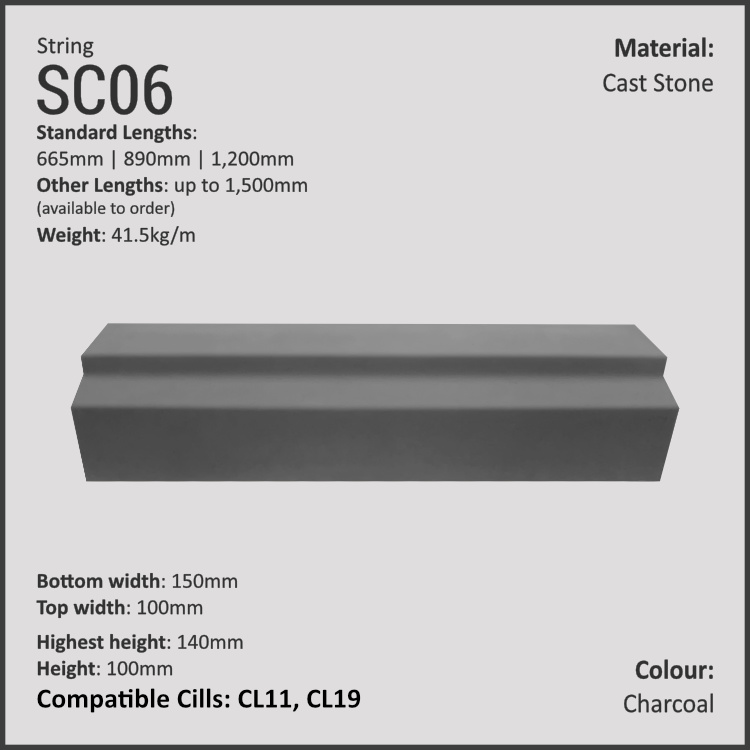 Traditional Wall Band Course SC06 – Cast Stone Supplier